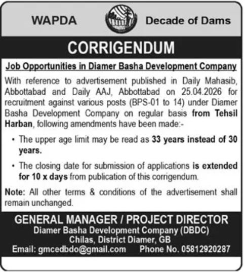 Water and Power Development Authority WAPDA Jobs 2026 Advertisement ...