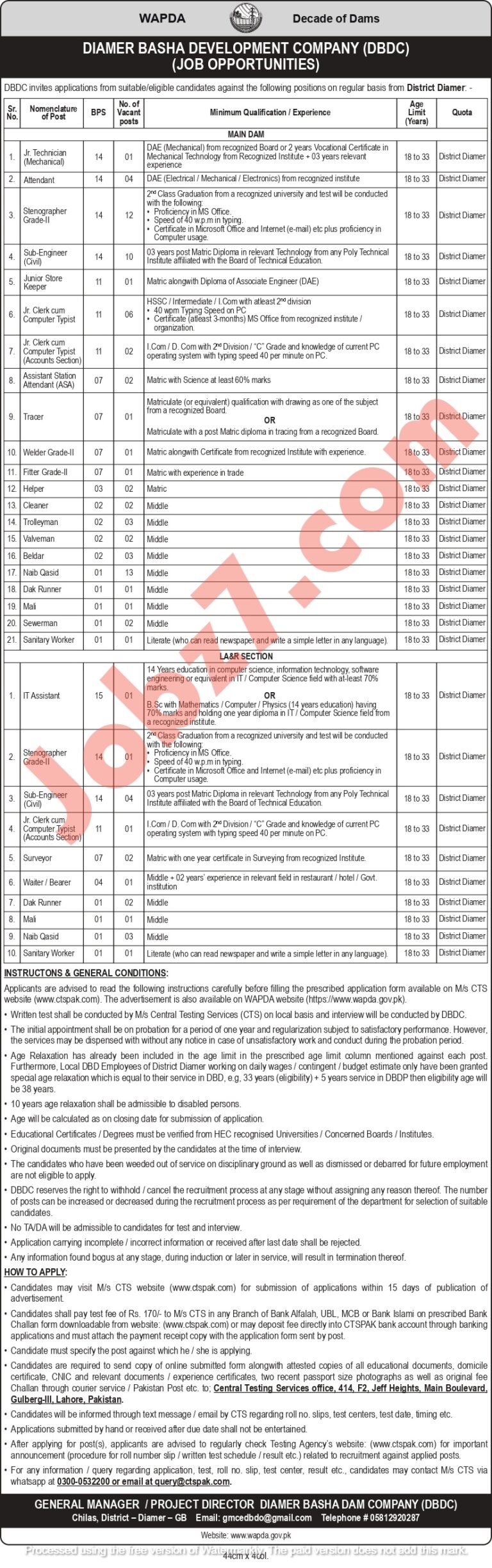 Water and Power Development Authority WAPDA Jobs 2026 Advertisement ...